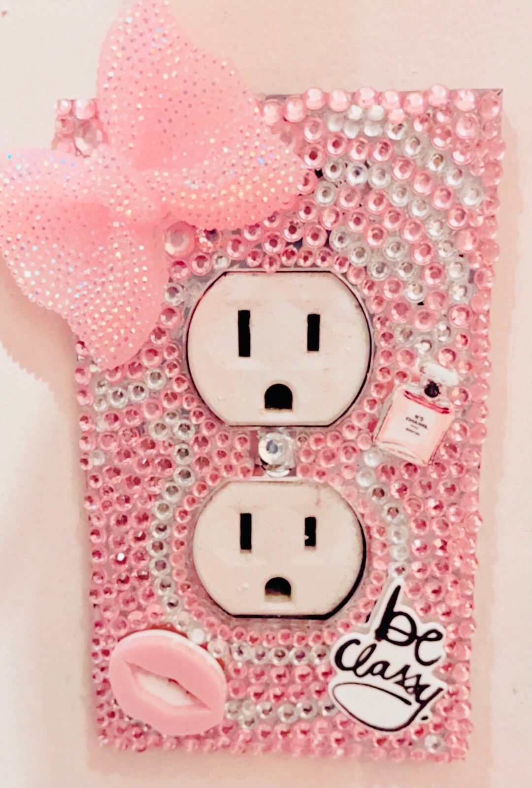 Blinged Wall Plate - Etsy