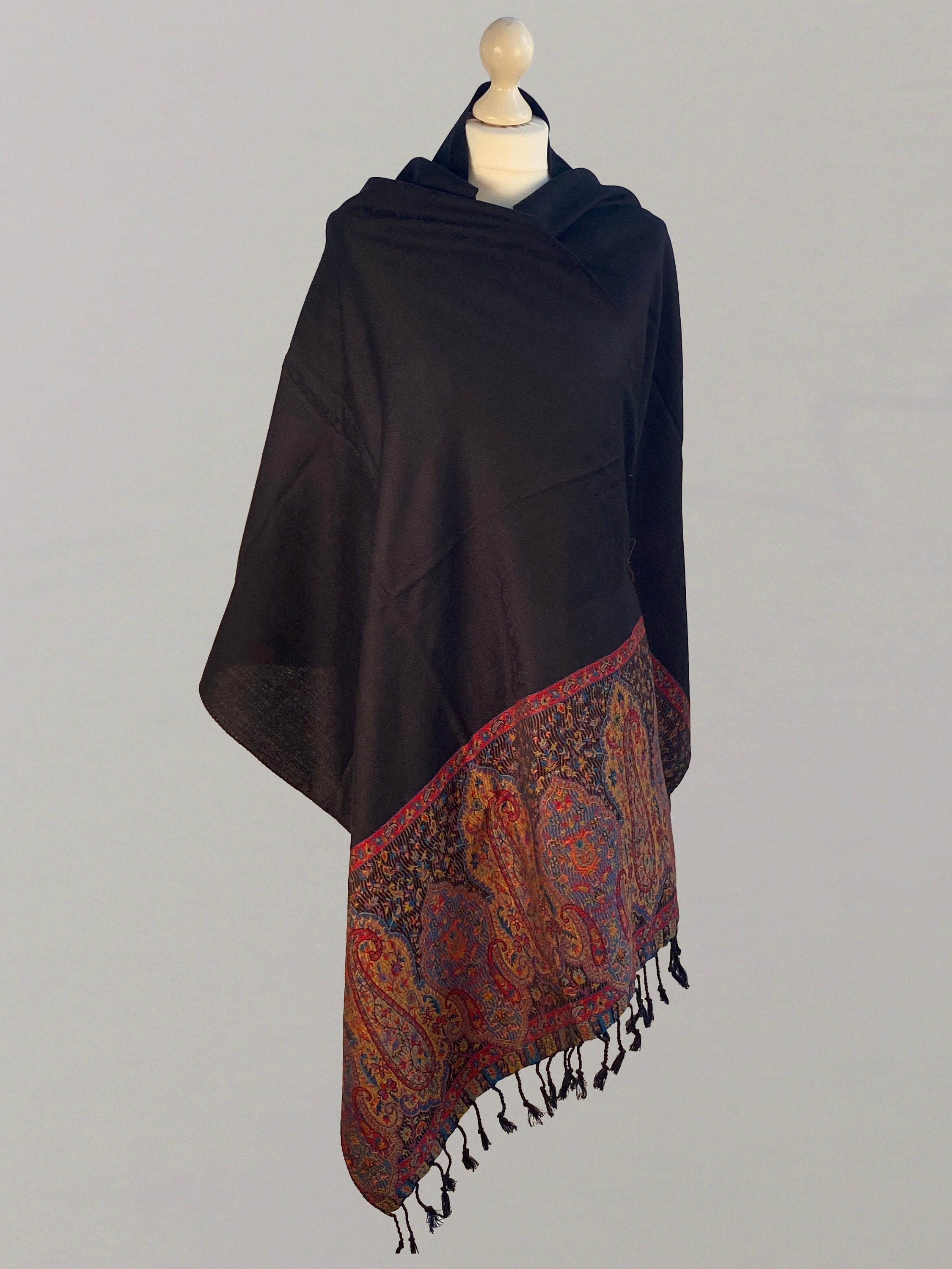 Classic Kashmiri Jamawar Jacquard Scarf Woven in Paisley - Etsy UK