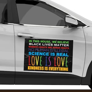 In This House We Believe Black Lives Matter Car Magnets, Civil Rights ...
