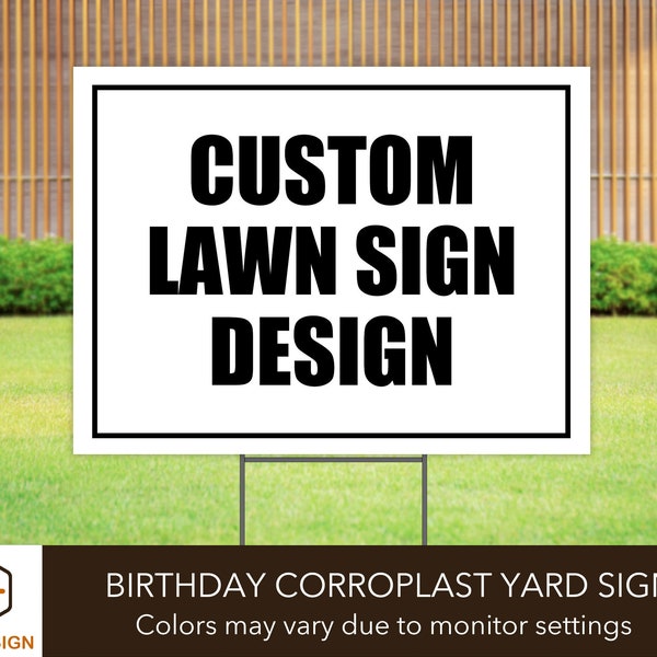 Custom Yard Sign - Etsy