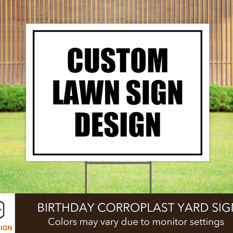 Custom Yard Sign - Etsy