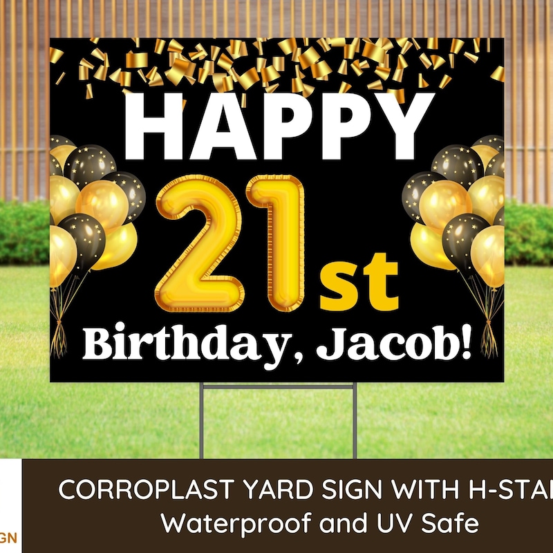 21st Birthday Sign - Etsy