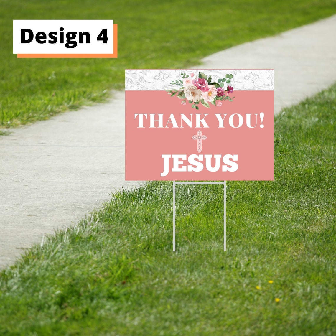 Thank You Jesus Yard Sign With H-stake Christian Lawn Sign - Etsy UK