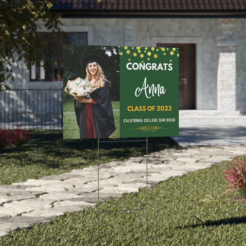 Graduation Yard Sign Graduation Party Decorations College - Etsy