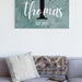 Family Name Canvas Sign Last Name Sign With Established Date - Etsy