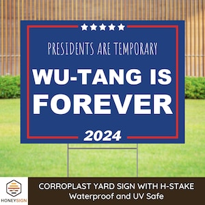 Wu Tang 2024 Yard Sign - Etsy
