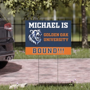 College Bound Yard Sign Senior Graduation Sign College Bound Gift ...