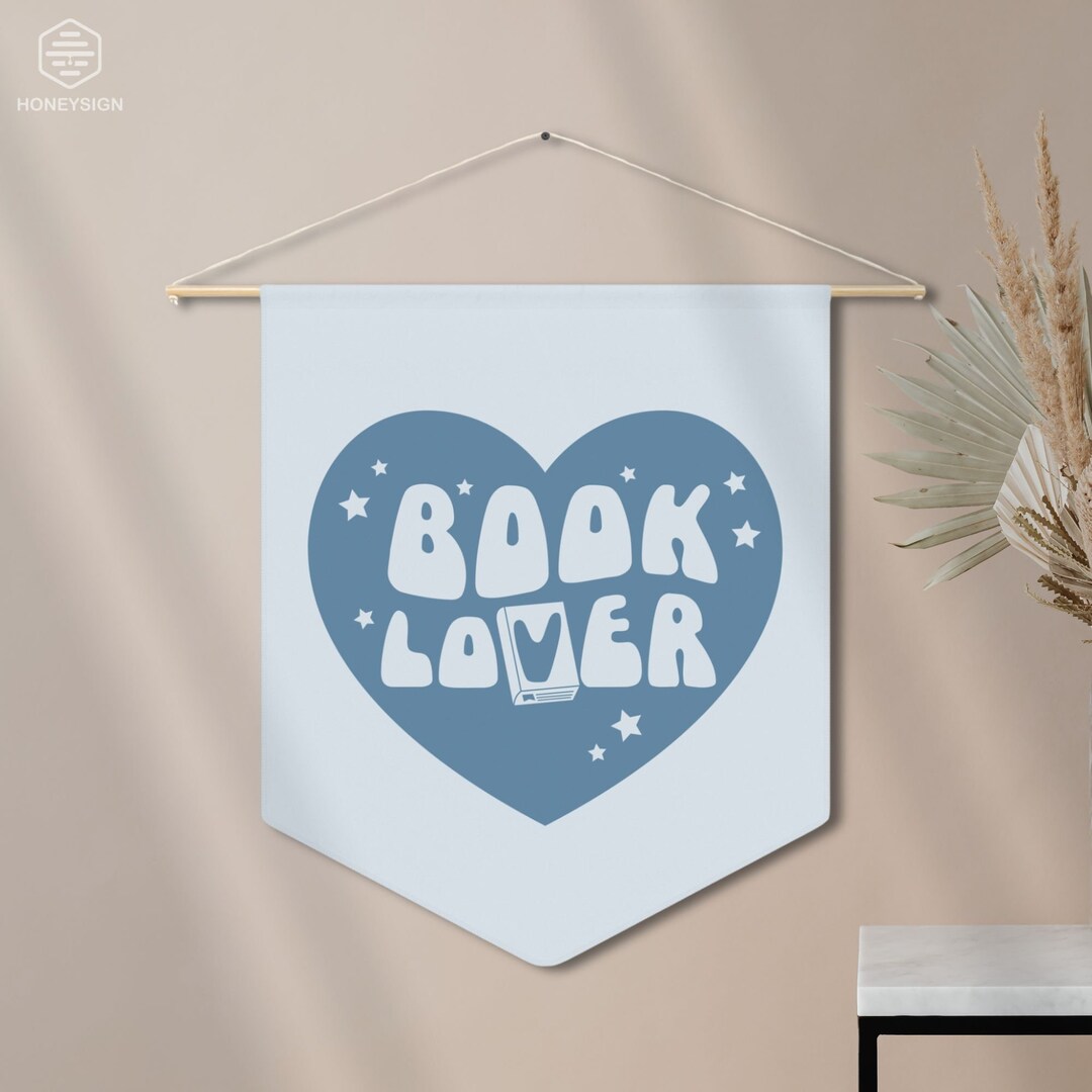 Book Lover Quote Pennant Flag - Cozy Nursery Decor - Cute Room Decor ...