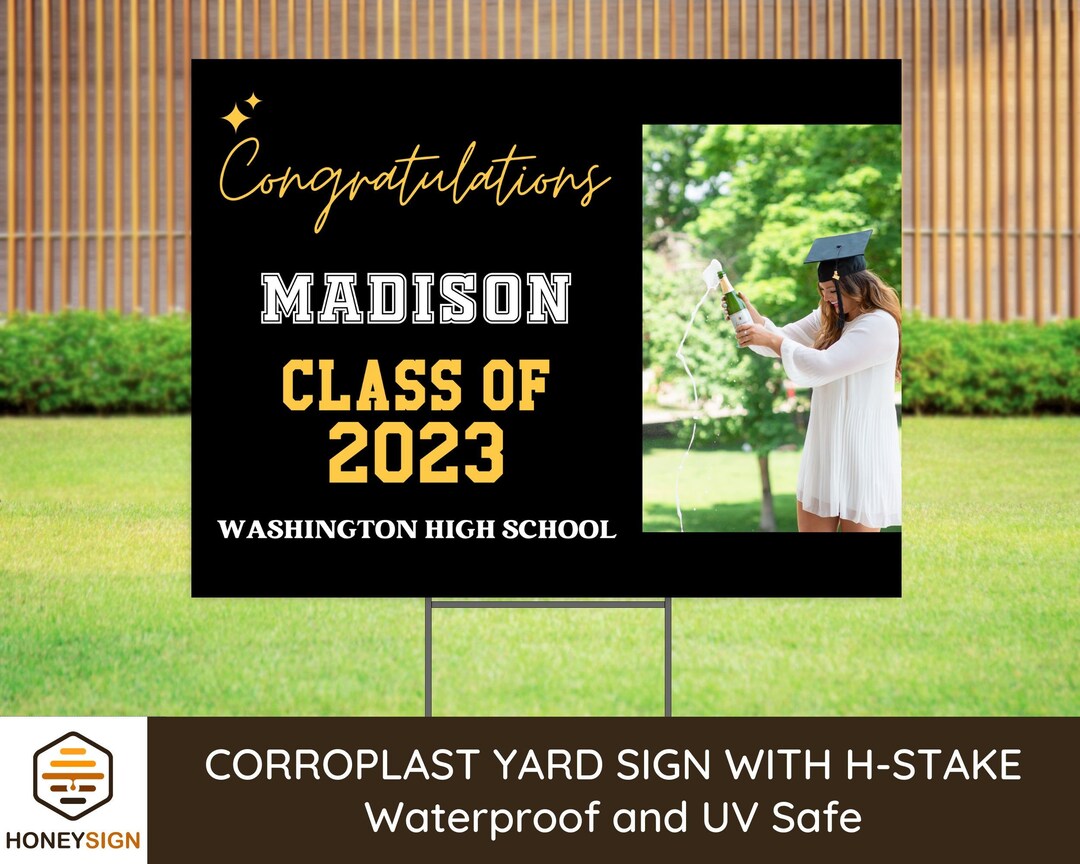 Graduation Yard Sign for High School College Graduation Party ...