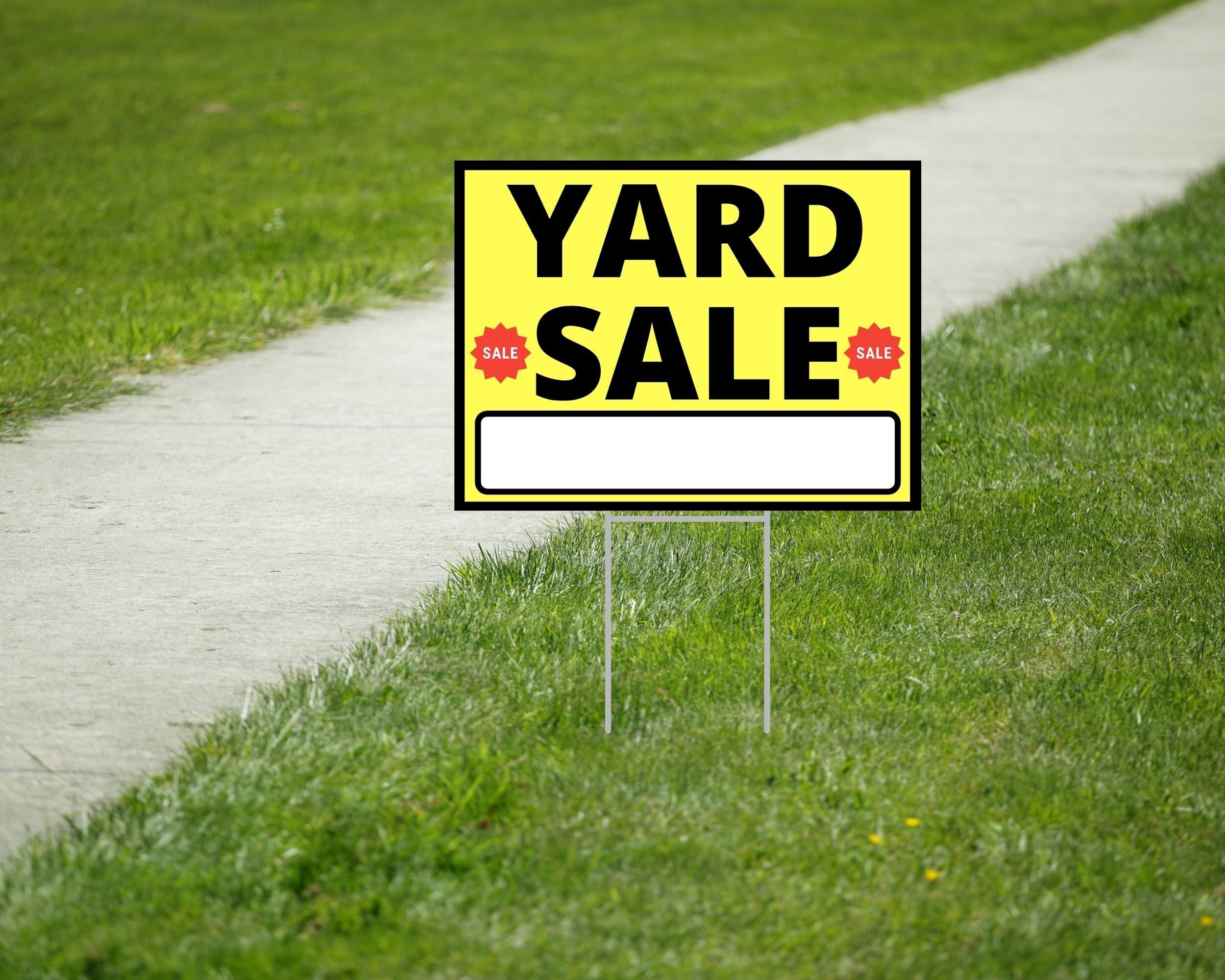 Yard Sale Yard Sign With H-stake Garage Sale Lawn Sign - Etsy