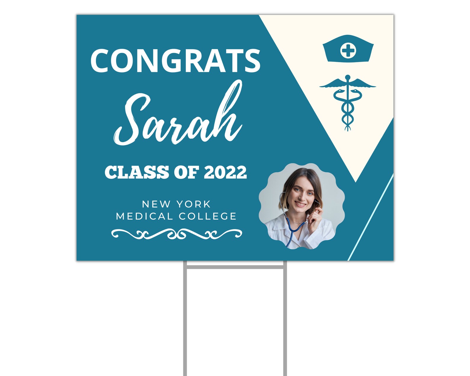 Nurse Grad Party Yard Sign, Nurse Graduation Party Decorations, Class ...