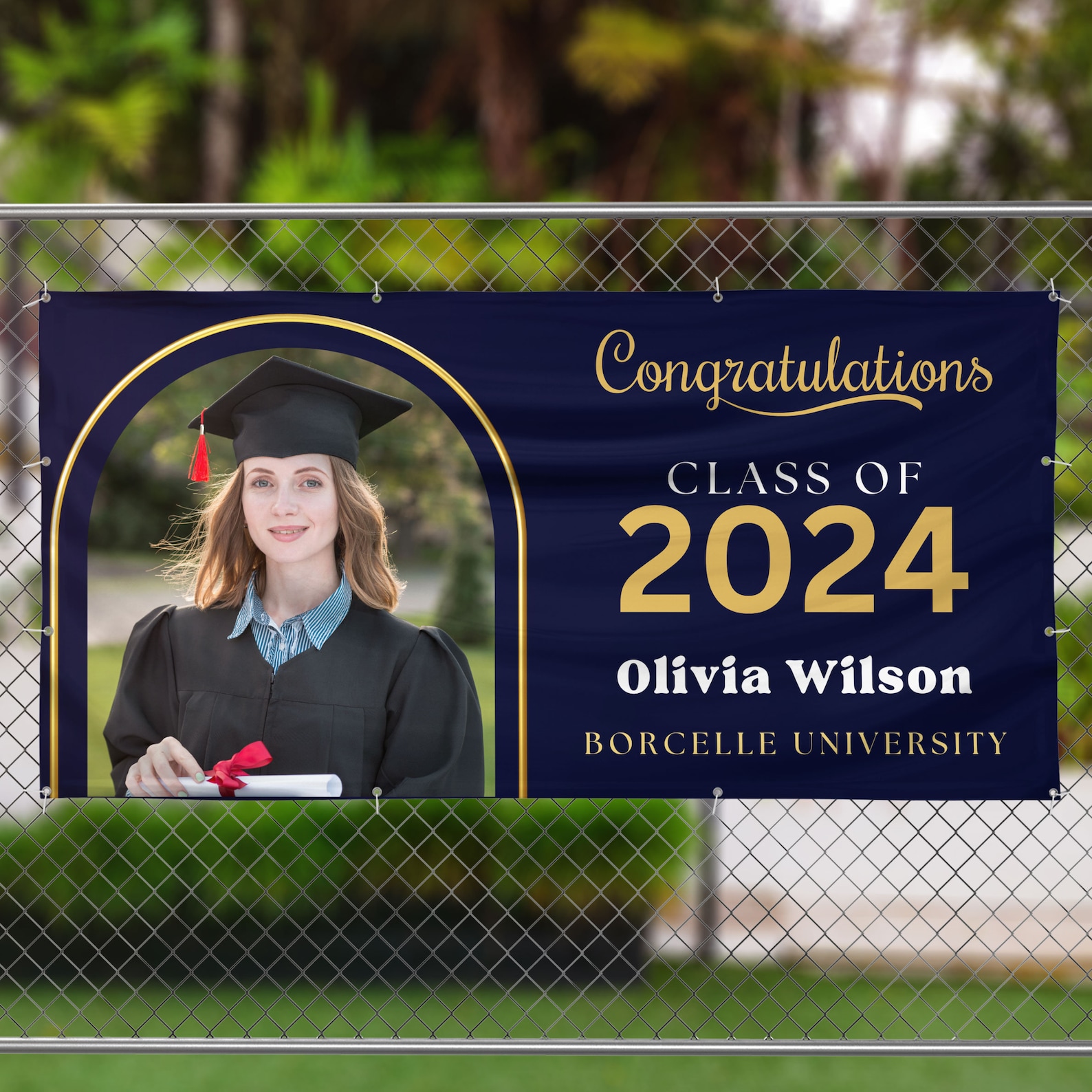 Personalized Graduation Banner Customizable Celebration Banner for ...
