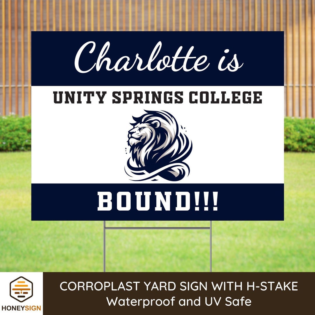 Personalized College Bound Yard Sign College Bound Gift, Senior ...