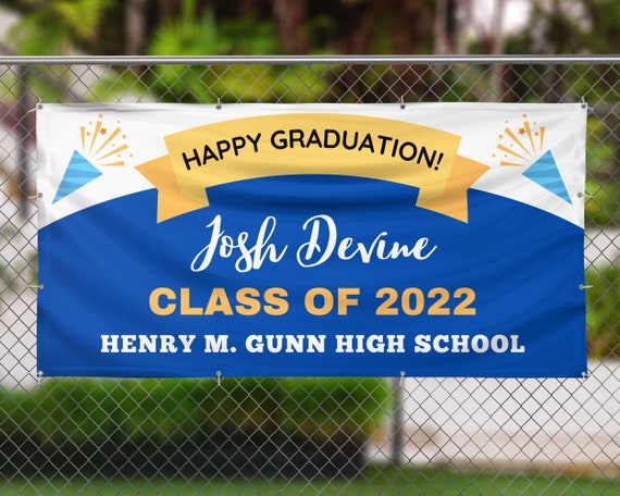 Personalized Graduation Banner Graduation Gift Graduation | Etsy