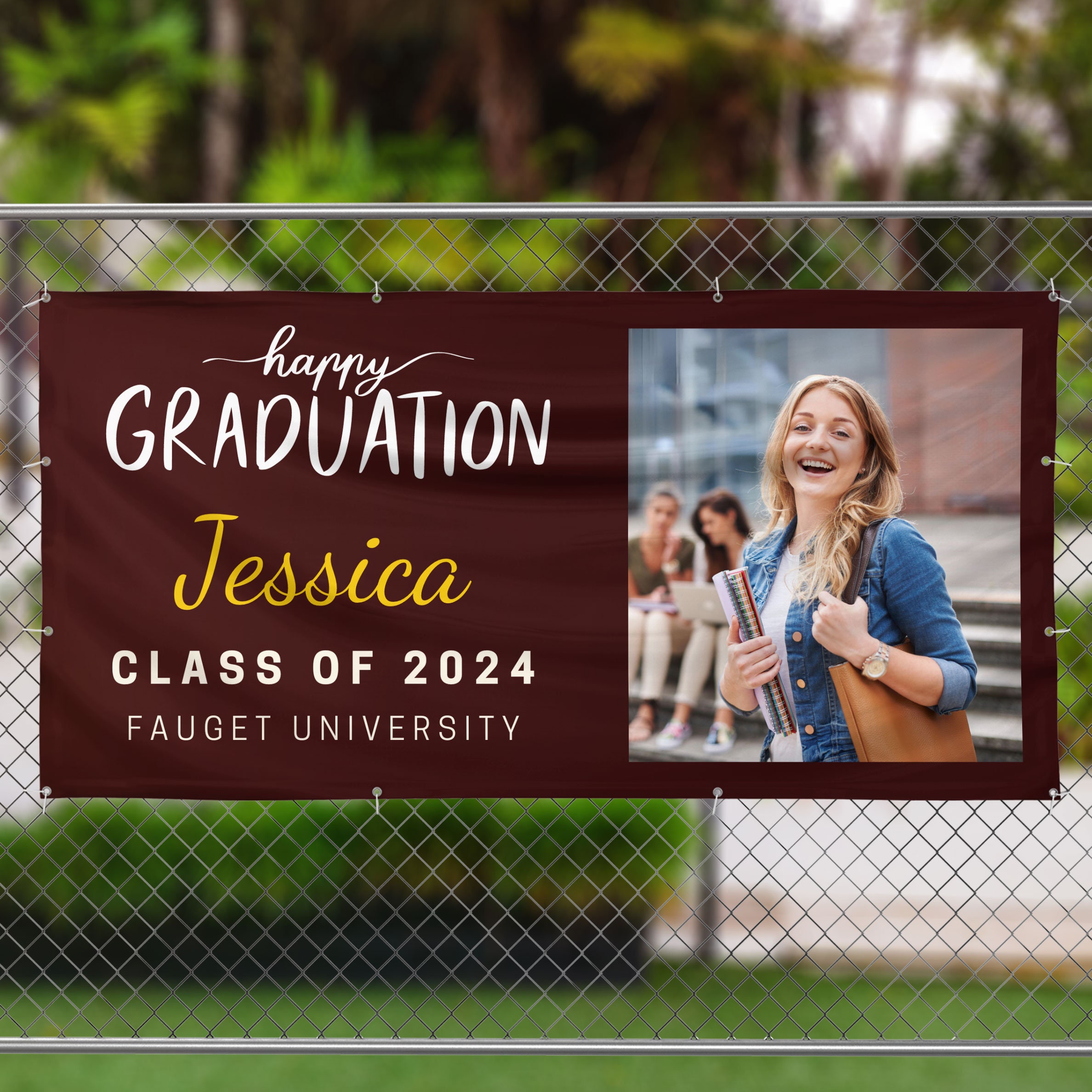 2024 Personalized Graduation Banner With Photo Custom High School ...