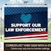 Support Our Law Enforcement Yard Sign With Stake, Blue Lives Matter ...