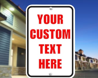 Custom Aluminum Address Sign, Personalized Aluminum Sign, Personalized ...