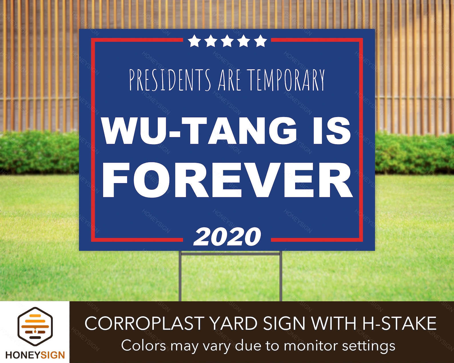 Presidents Are Temporary Wu-tang is Forever Yard Sign With | Etsy