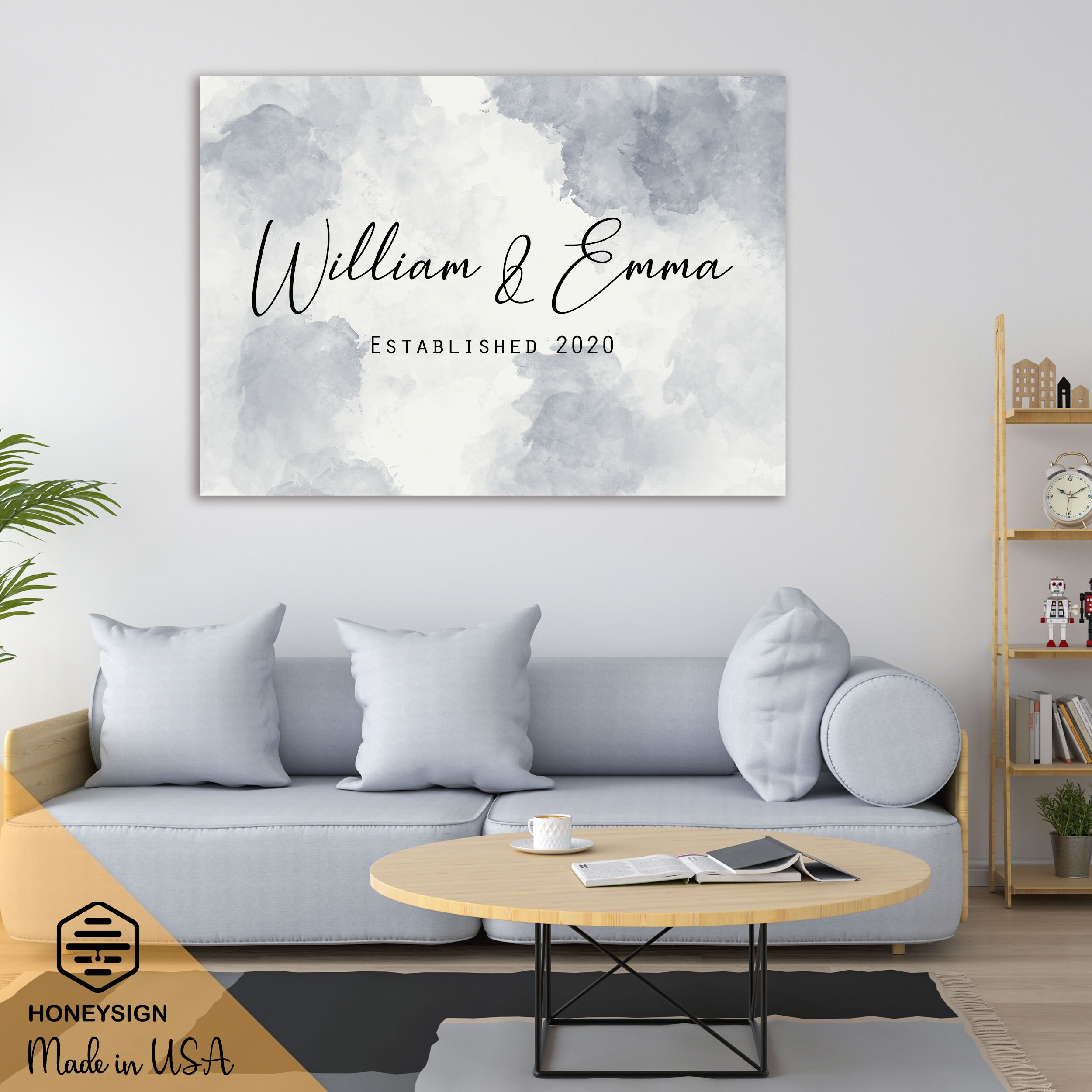 Custom Canvas Quote Sign Personalized Wall Art Framed Ready | Etsy