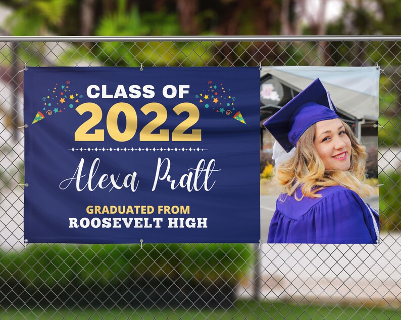 Graduation Banner Personalized Graduation Gift Graduation - Etsy