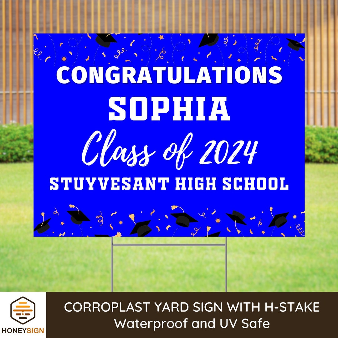 Congratulations 2024 Grads Yard Decor Congrats Grad Graduation Yard ...