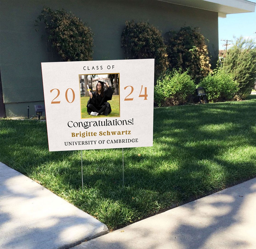 Graduation Yard Sign Class of 2025 Personalized Outdoor High School ...
