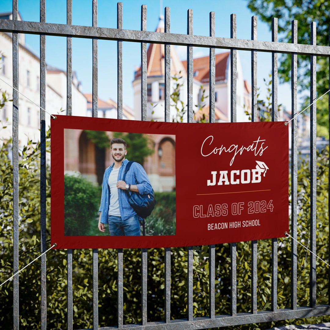 Custom Graduation Banner, Graduation Party Decorations, College ...