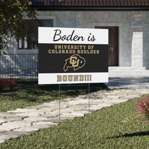 Custom College Bound Yard Sign, Personalized College Sign, College ...