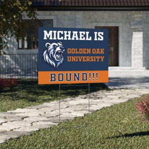 College Bound Yard Sign Senior Graduation Sign College Bound Gift ...