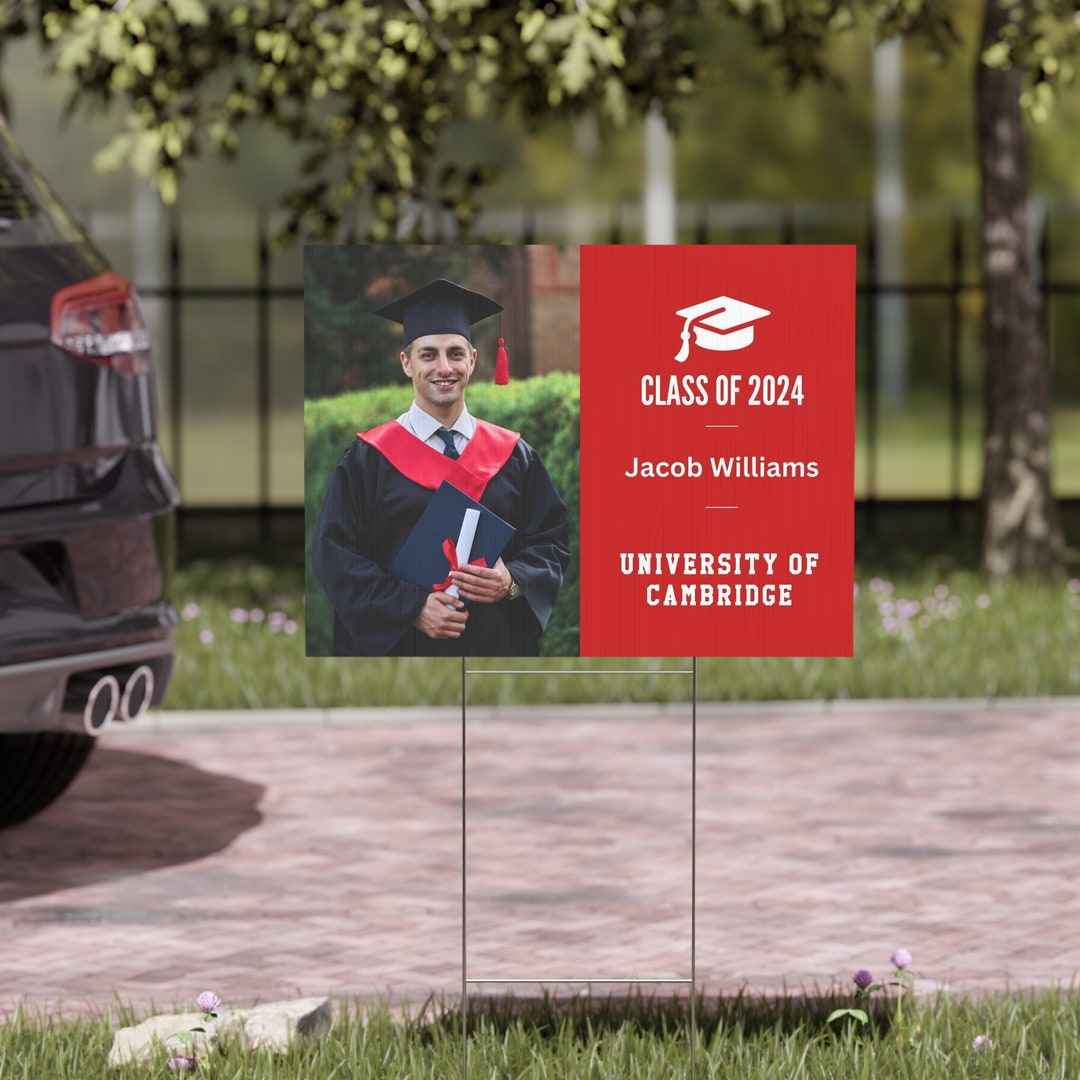 2024 Graduate Signs Graduation Senior Sign 2024 Graduation Corrugated ...