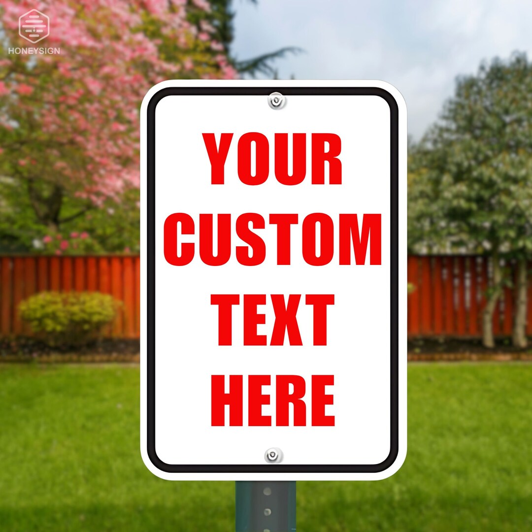 Personalized Aluminum Sign Durable Weatherproof Metal Sign for Indoor ...