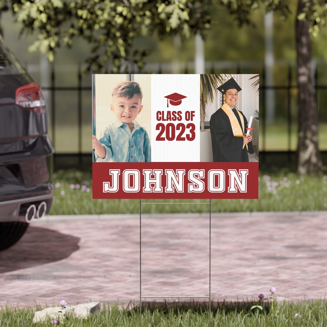 Personalized Outdoor High School College Grown up Photos Graduation ...