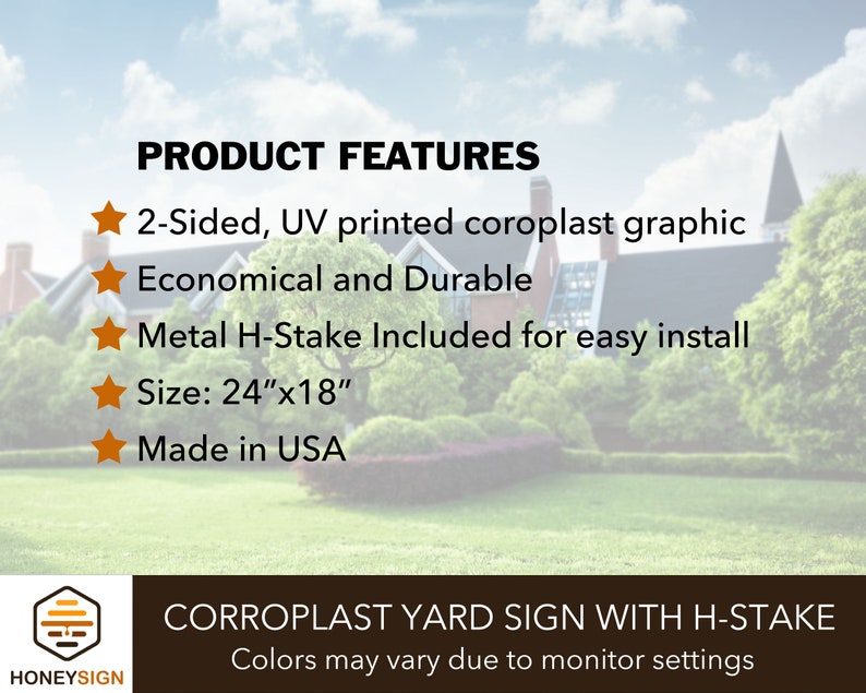 Thankful & Blessed Yard Sign With H-stake, Happy Thanksgiving Decor ...