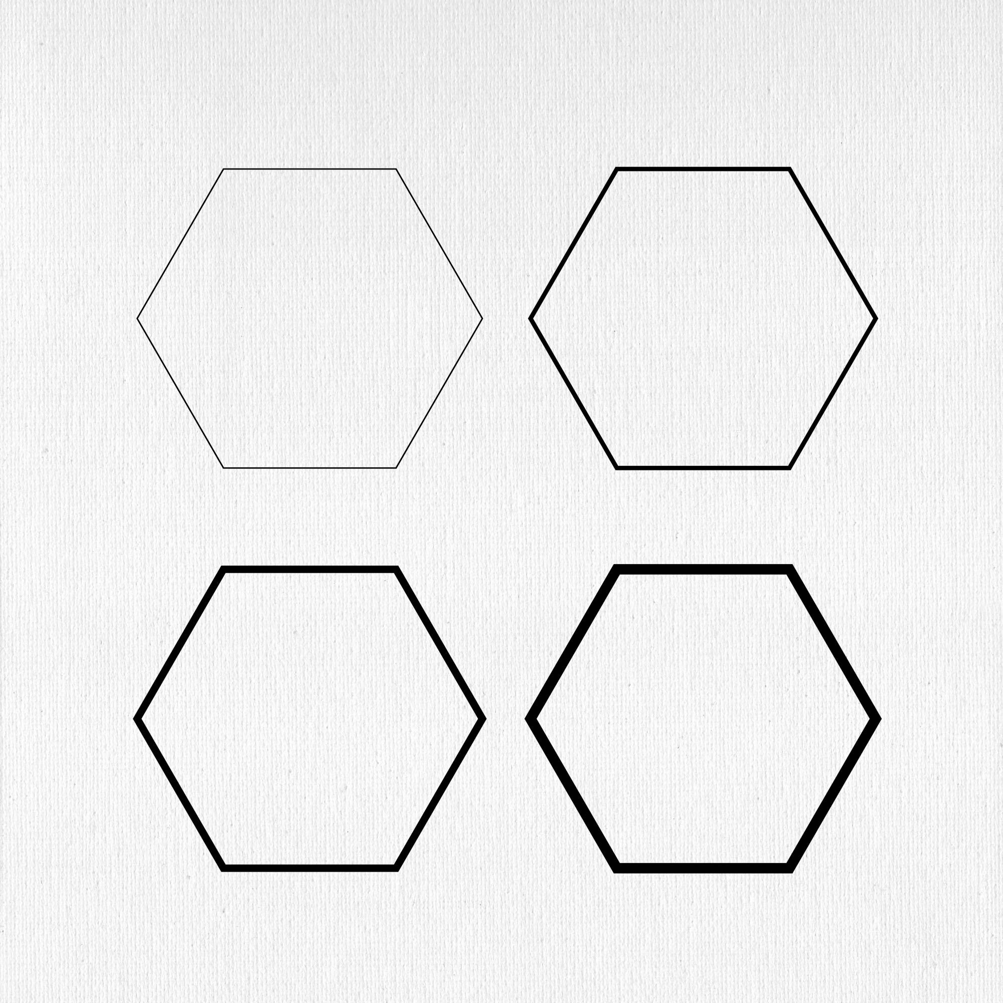 Hexagon Frame svg Border svg Geometric svg png | Etsy