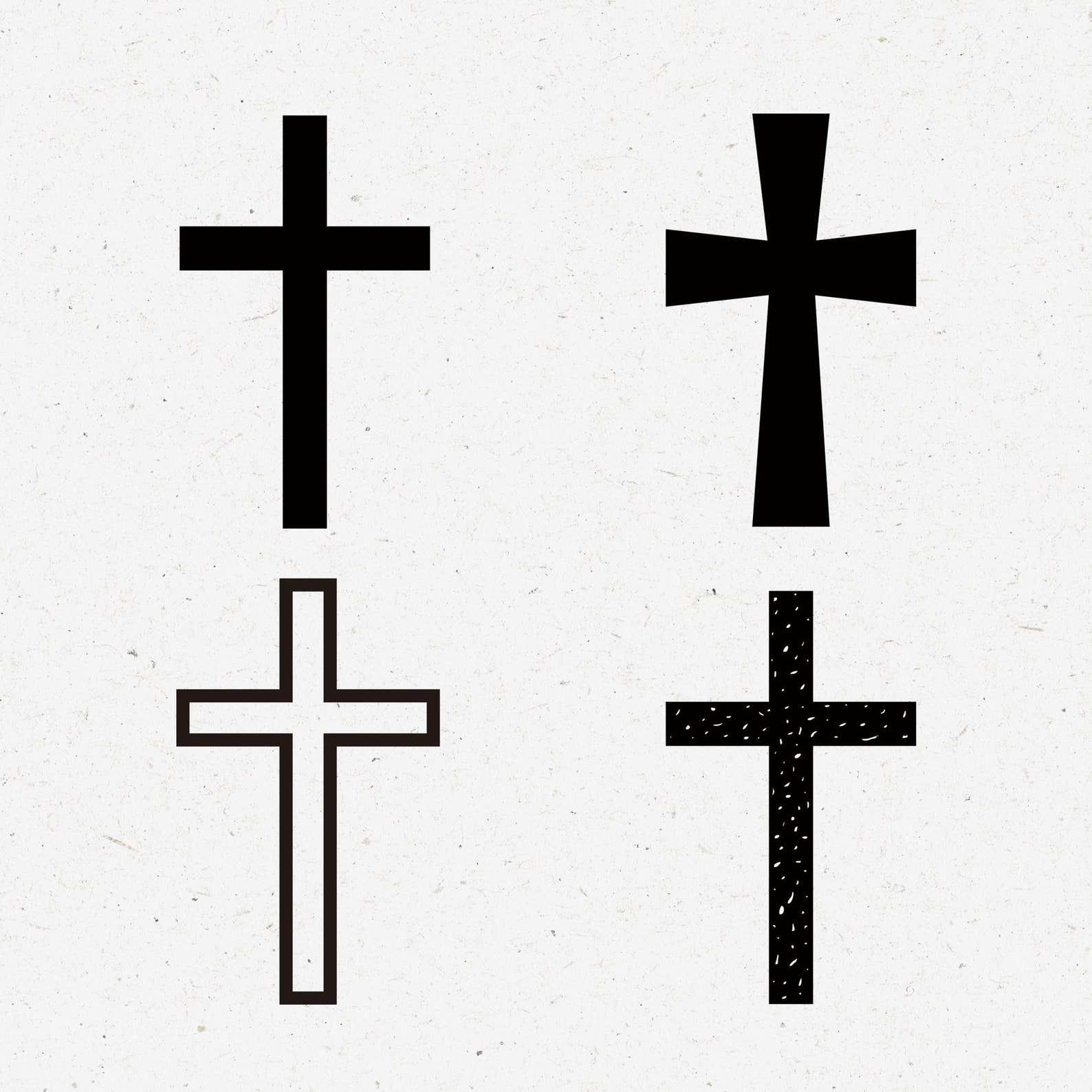 Cross SVG, Simple Distressed SVG, Instant Download File - Etsy