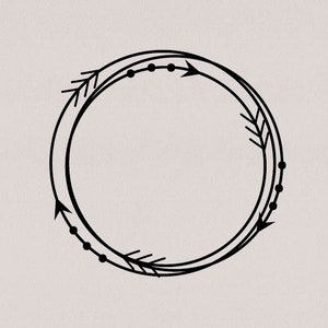 Pfeil Kreis SVG, Rahmen SVG, Rahmen SVG Cut File - Etsy.de