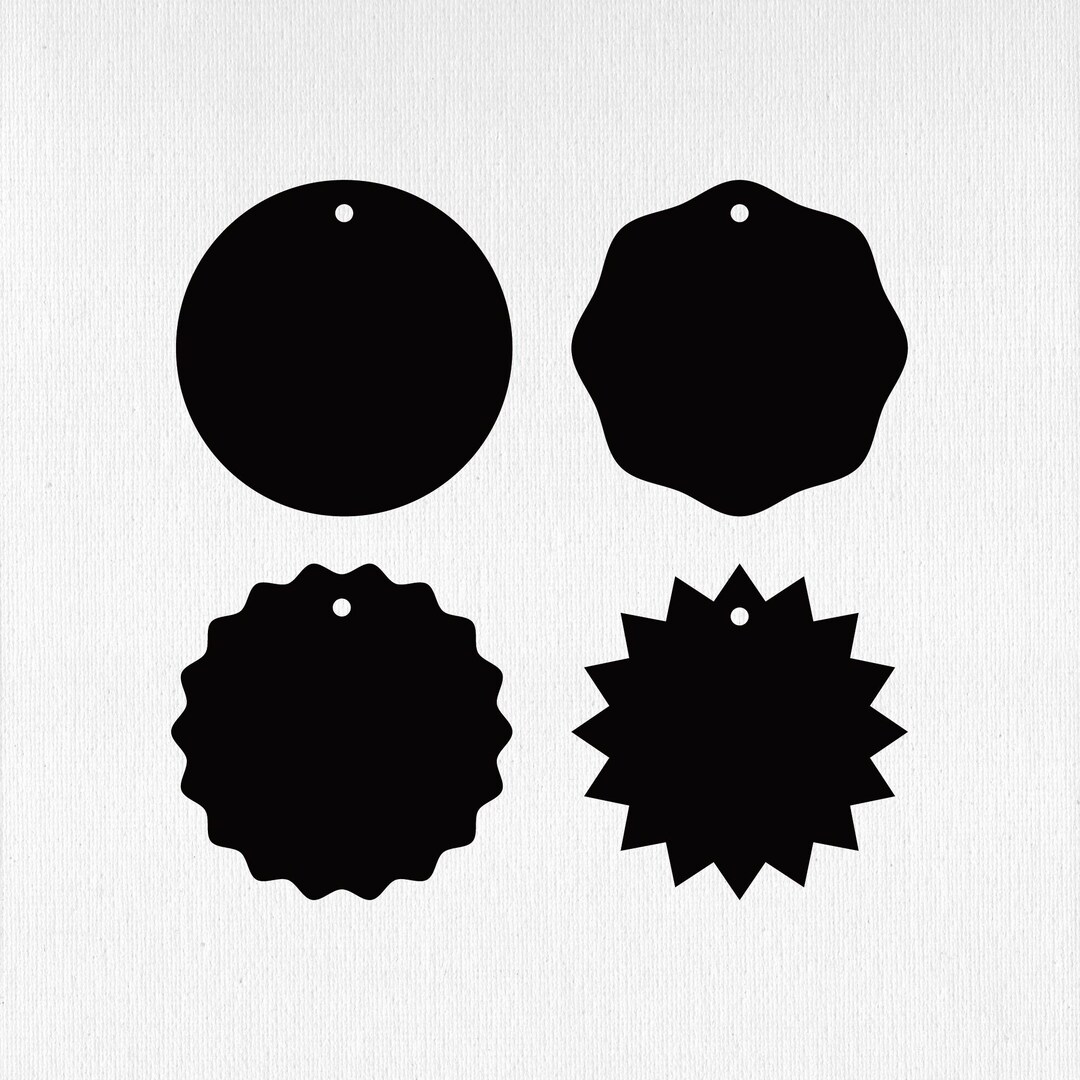 Tags Svg, Circle Gift Tag Svg, Png, Pdf - Etsy