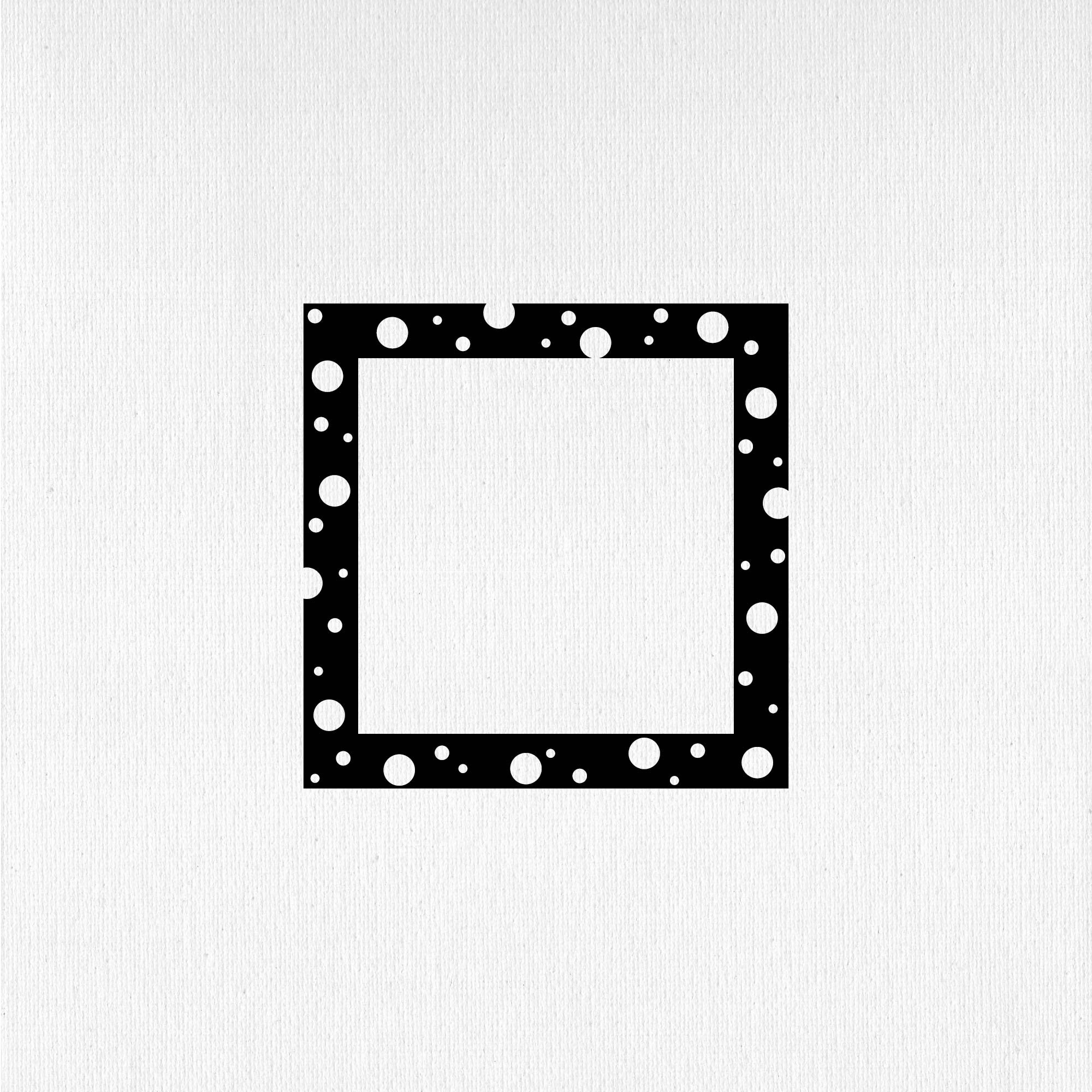 Polka Dot Square Border, Frame Svg, Png - Etsy