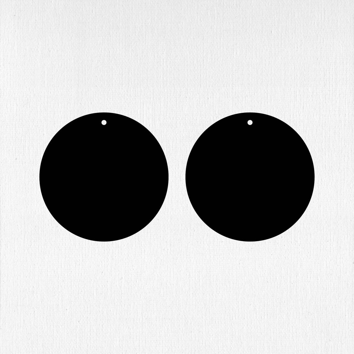 Circle Earring SVG Round Earring PNG Svg Cut File | Etsy