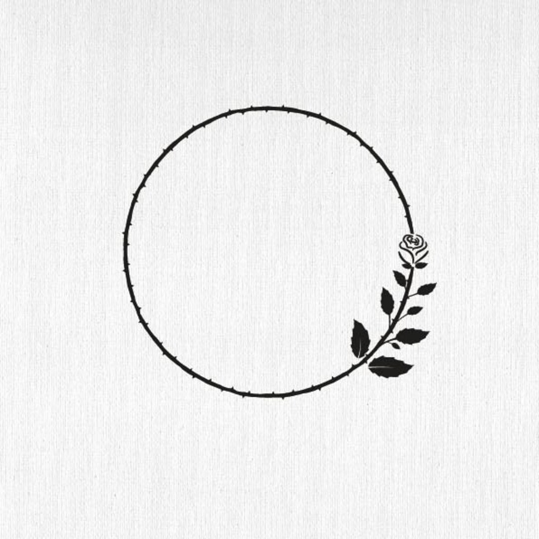 Circle Frame SVG, Rose SVG, Valentine's Day PNG File - Etsy