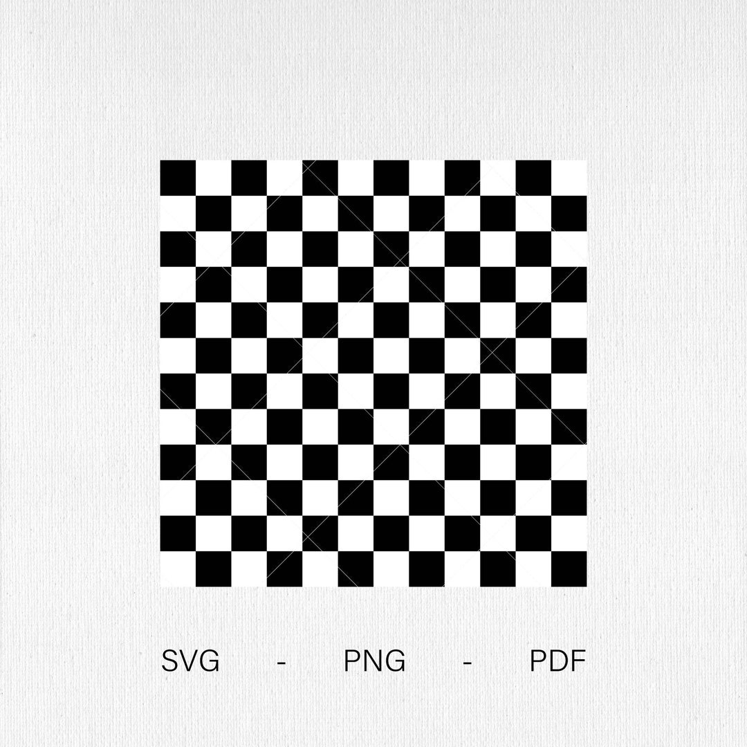 Square Checker Svg, Png, Pdf - Etsy