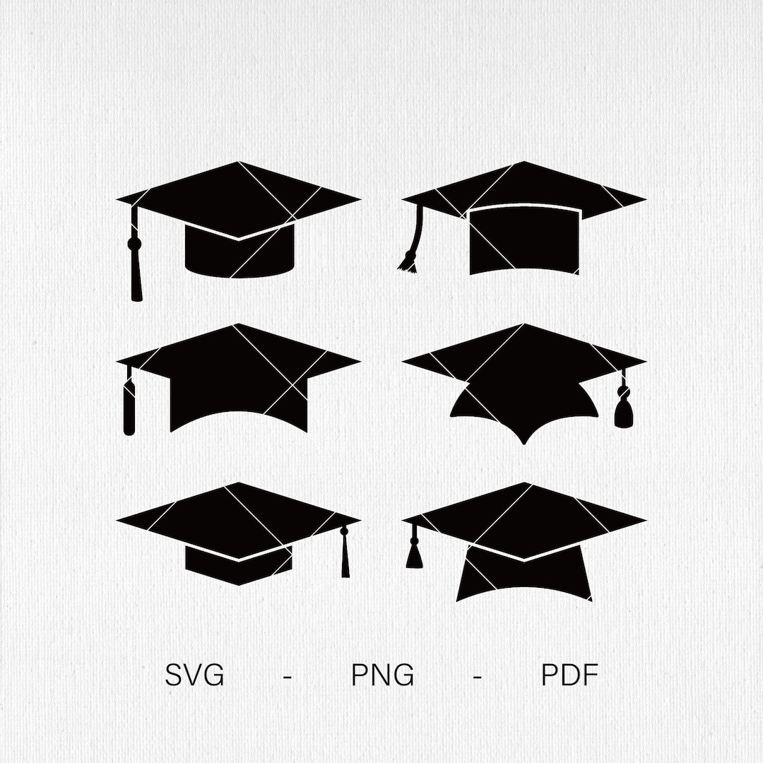 Graduation Cap Svg Bundle, Png, Pdf - Etsy