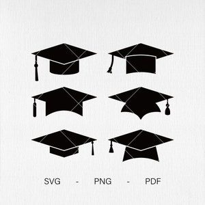 Graduation Cap Svg Bundle, Png, Pdf - Etsy