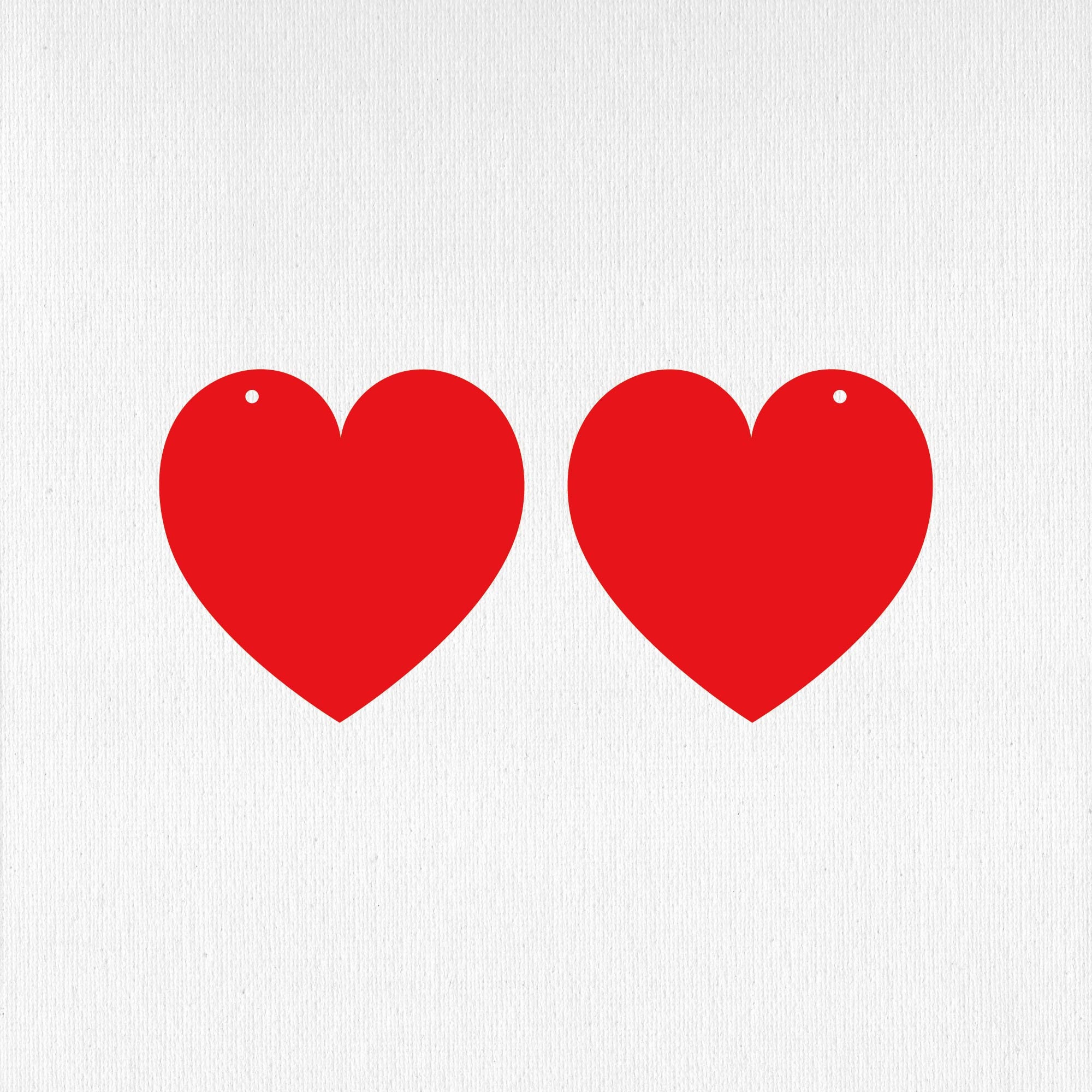 Heart Earring svg pdf png | Etsy