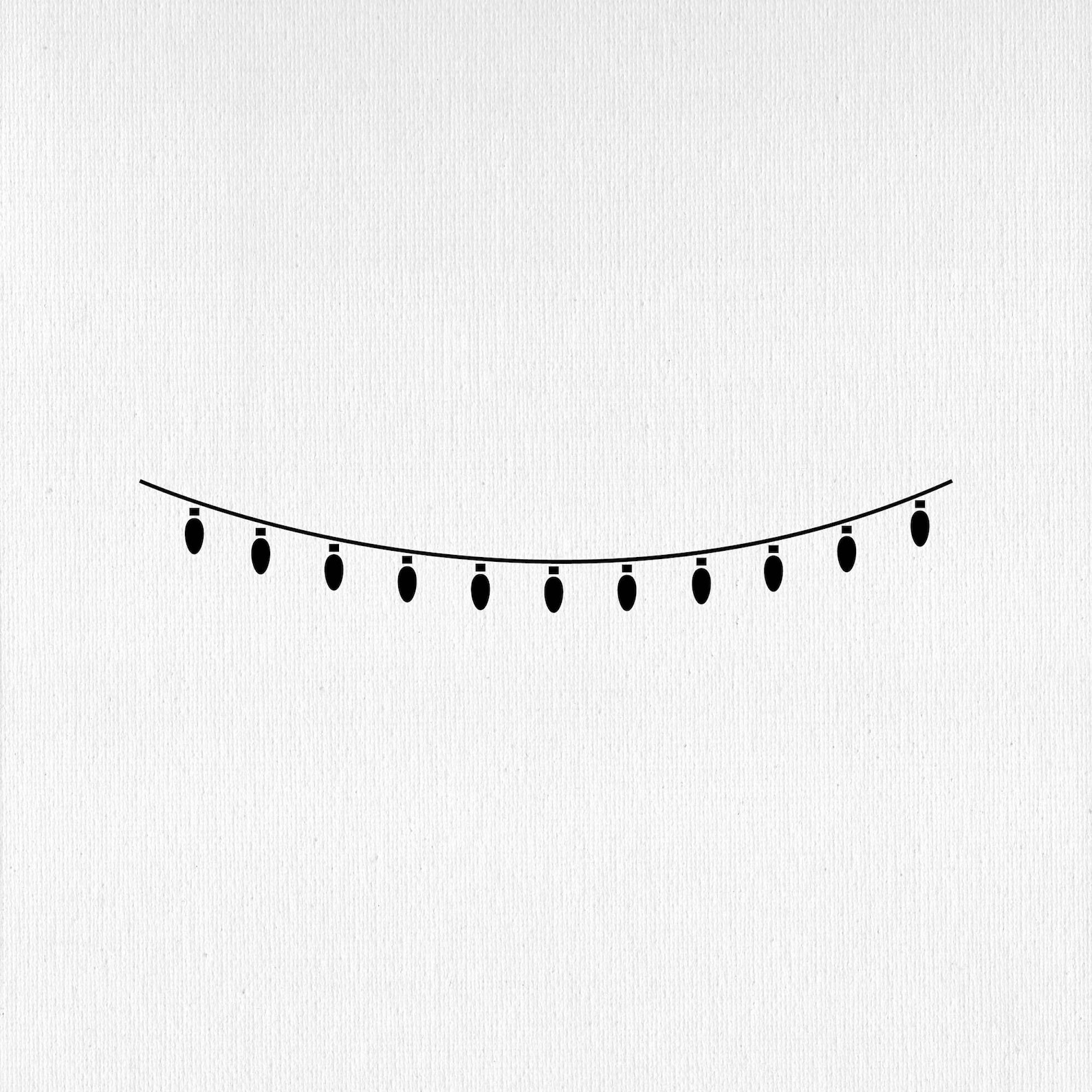 Christmas Lights Svg, String Lights, Garland Banner Lights Svg,clipart ...