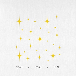 Stars Background Svg, Pdf, Png - Etsy