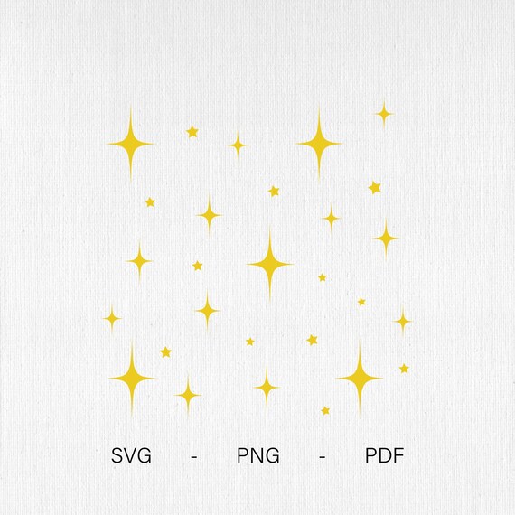 Stars Background Svg Pdf Png | Etsy