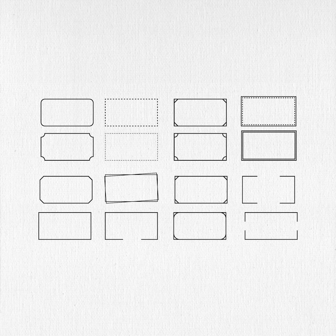 Rectangle Svg Bundle Frame Svg Border Svg Pngpdf | Etsy