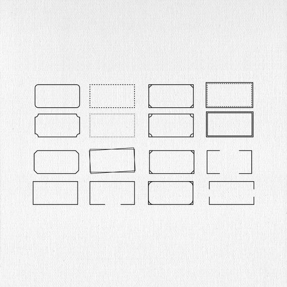 Rectangle Svg Bundle Frame Svg Border Svg Pngpdf | Etsy