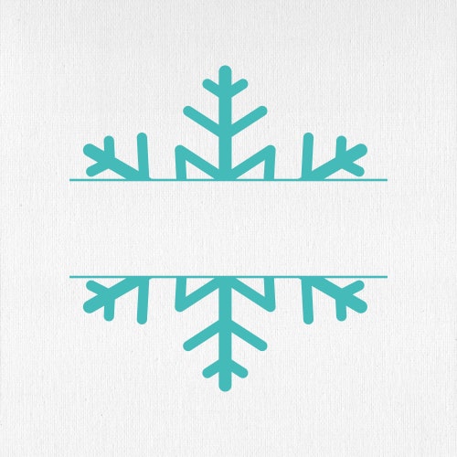 Snowflake Name Frame SVG Christmas SVG Winter SVG Digital - Etsy